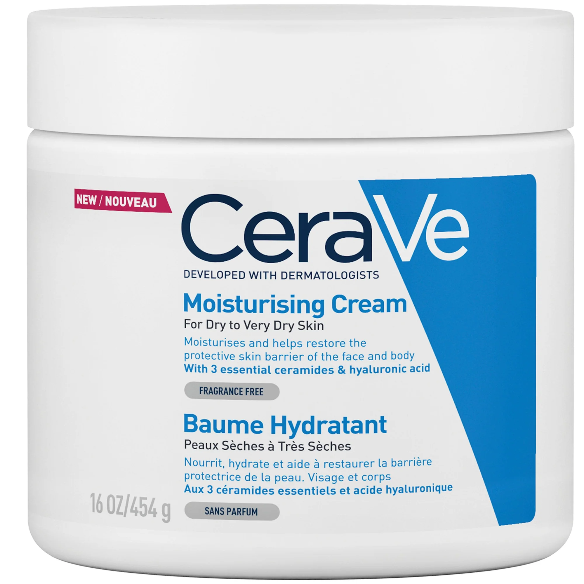 Cerave Moisturizing Cream For Dry To Very Dry Skin 454g ...